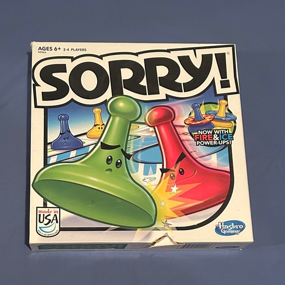 Hasbro | Games | Hasbro Sorry Classic Board Game Green And Red | Poshmark